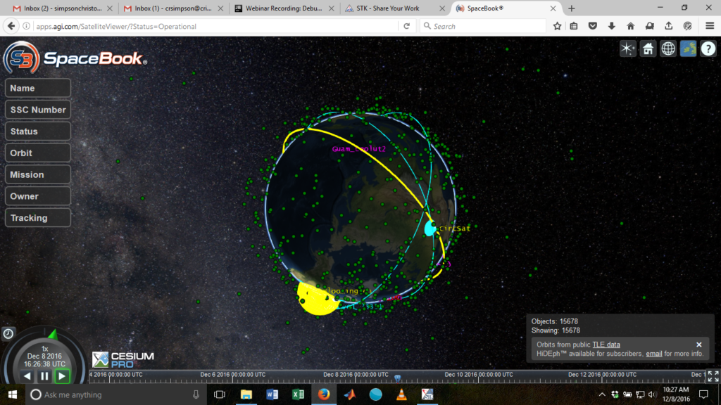 Spring 2019 - Orbit Determination Course - Simpson Aerospace